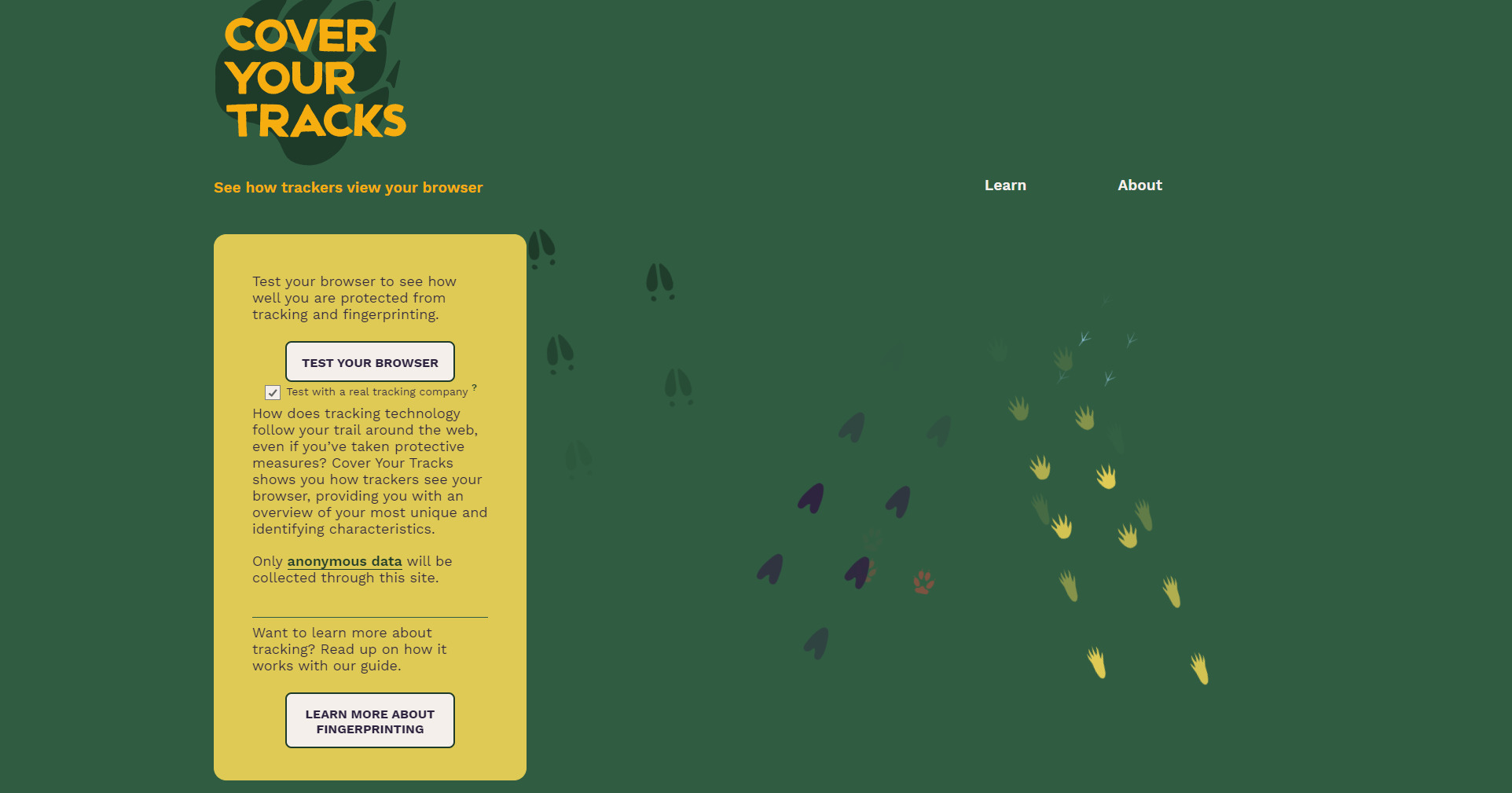 Introducing Cover Your Tracks Electronic Frontier Foundation US